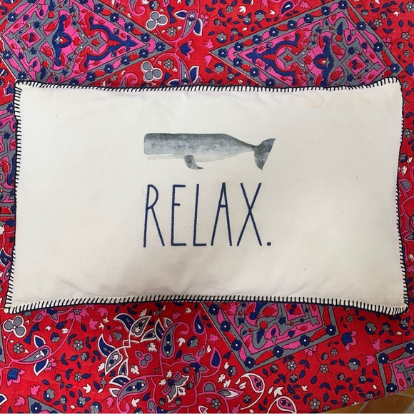 Rae Dunn | Accents | Rae Dunn Beach Relax Series Themed Long Lumbar ...